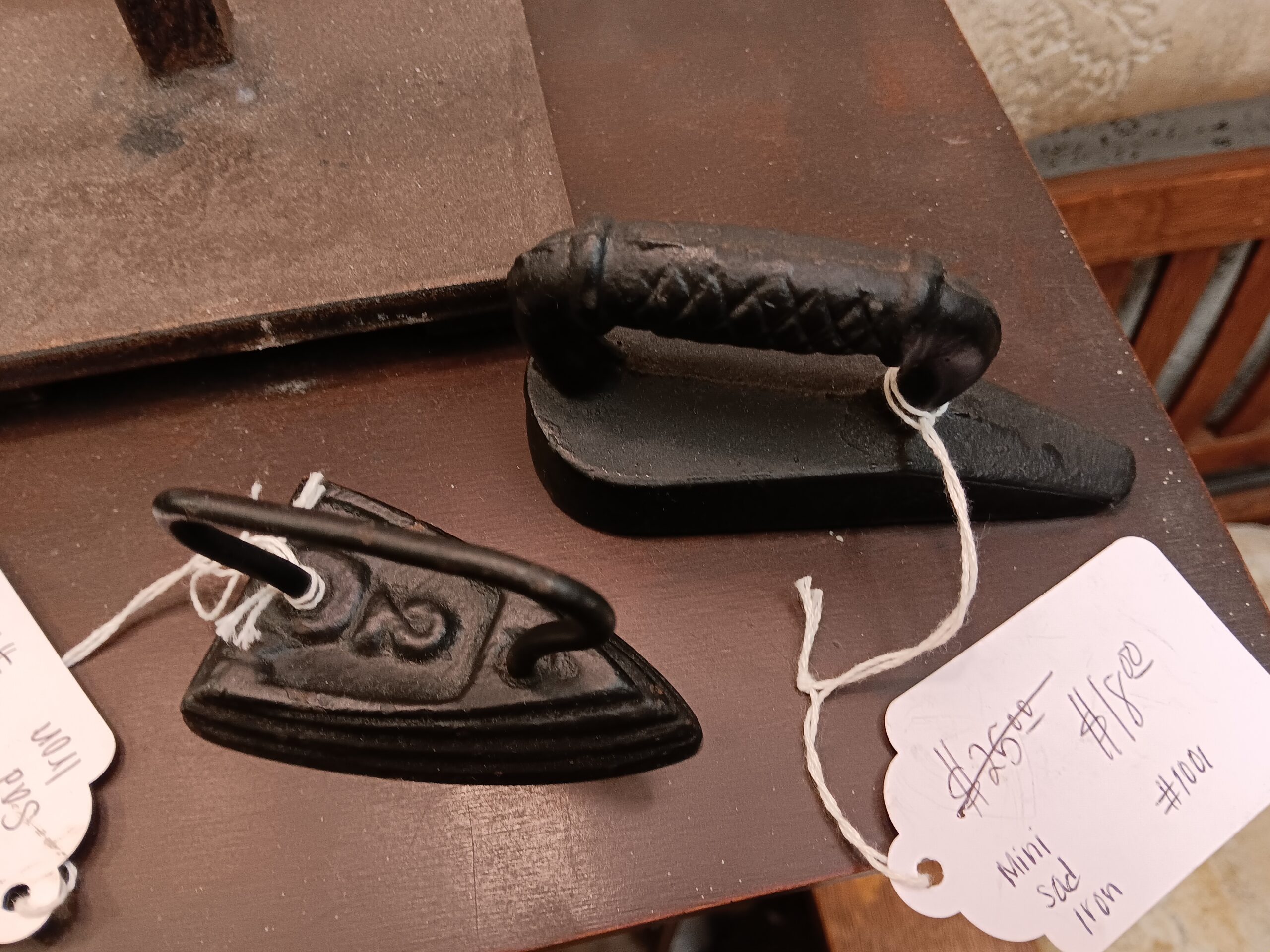 Miniature Sad Iron number 1 - Tricia's Treasures